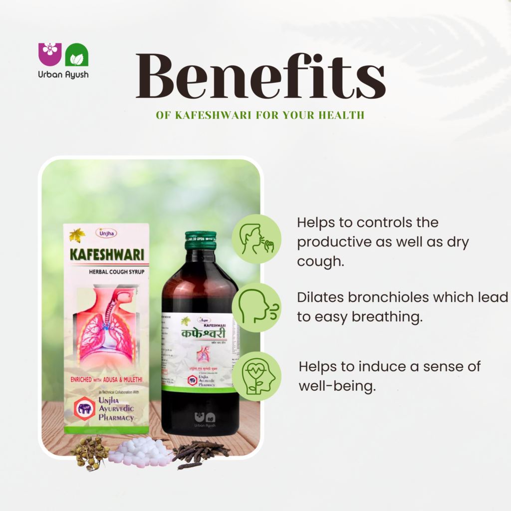 Unjha Kafeshwari Herbal Cough Syrup - Urban Ayush